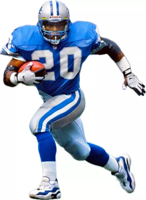 Kira Sticker With Barry Sanders Detroit Football Team Logo Decorative ...