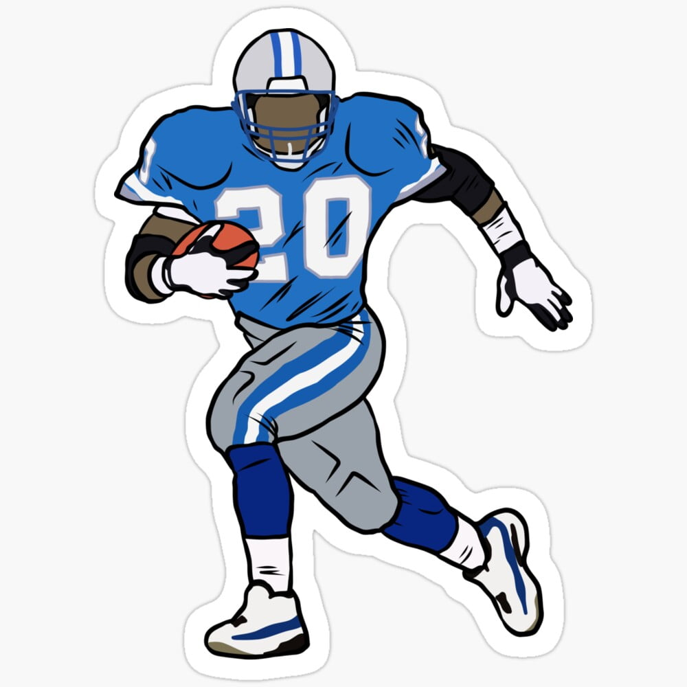 Kira Sticker - Barry Sanders Running Sticker - Single, Trio, Or Squad ...