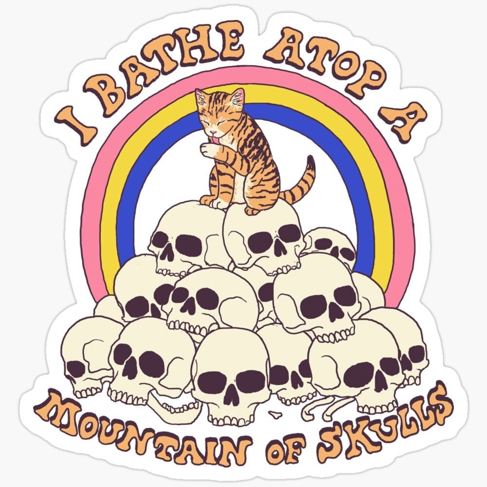 Kira Sticker - Bathe Atop A Mountain Of Skulls Sticker - Single, Trio ...
