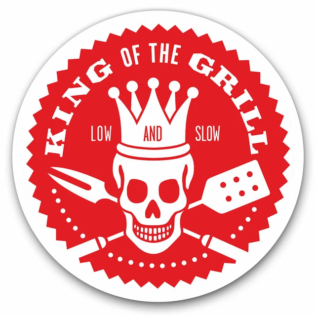 Kira Sticker With Bbq King Of The Grill Barbeque Cool Gift Decorative ...