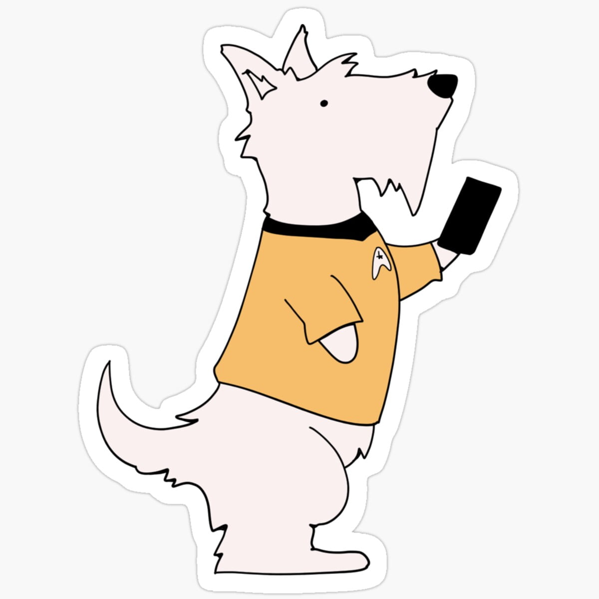 Kira Sticker - Beam Me Up Scottie Sticker, Funny Waterproof Decal For ...