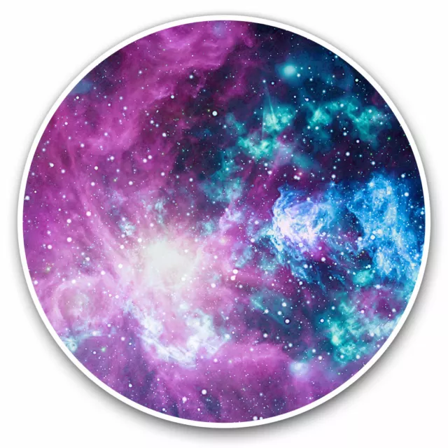 Kira Sticker With Beautiful Purple Nebula Space Art Cool Gift ...