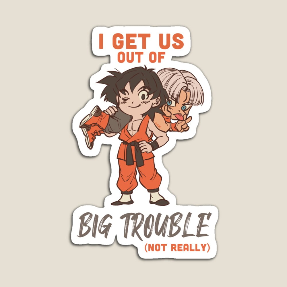 Kira Sticker With Best Friend Definition 2 - Dragon Ball Z With Goten ...
