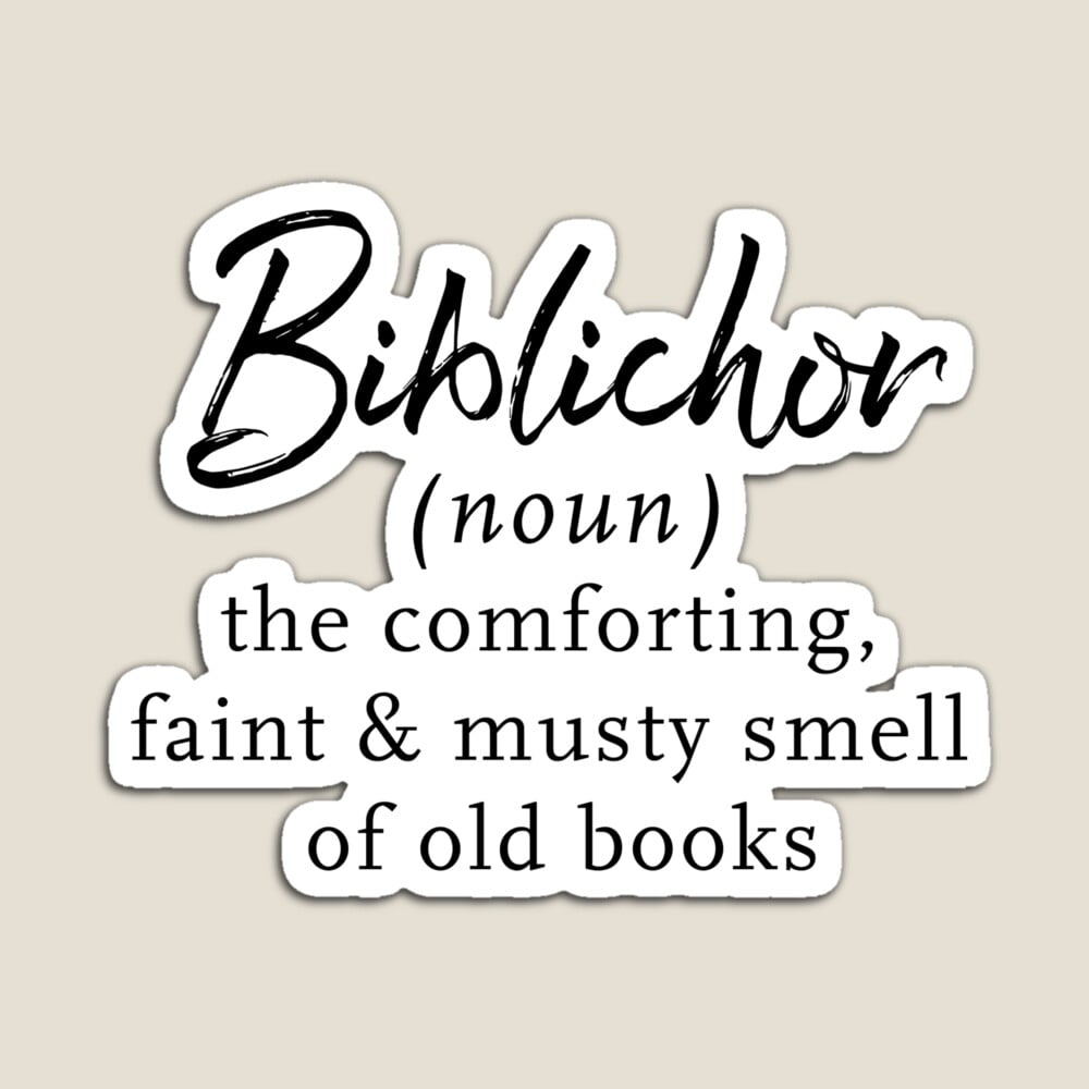 Kira Sticker With Biblichor Smell Of Books - Word Nerd Sticker ...