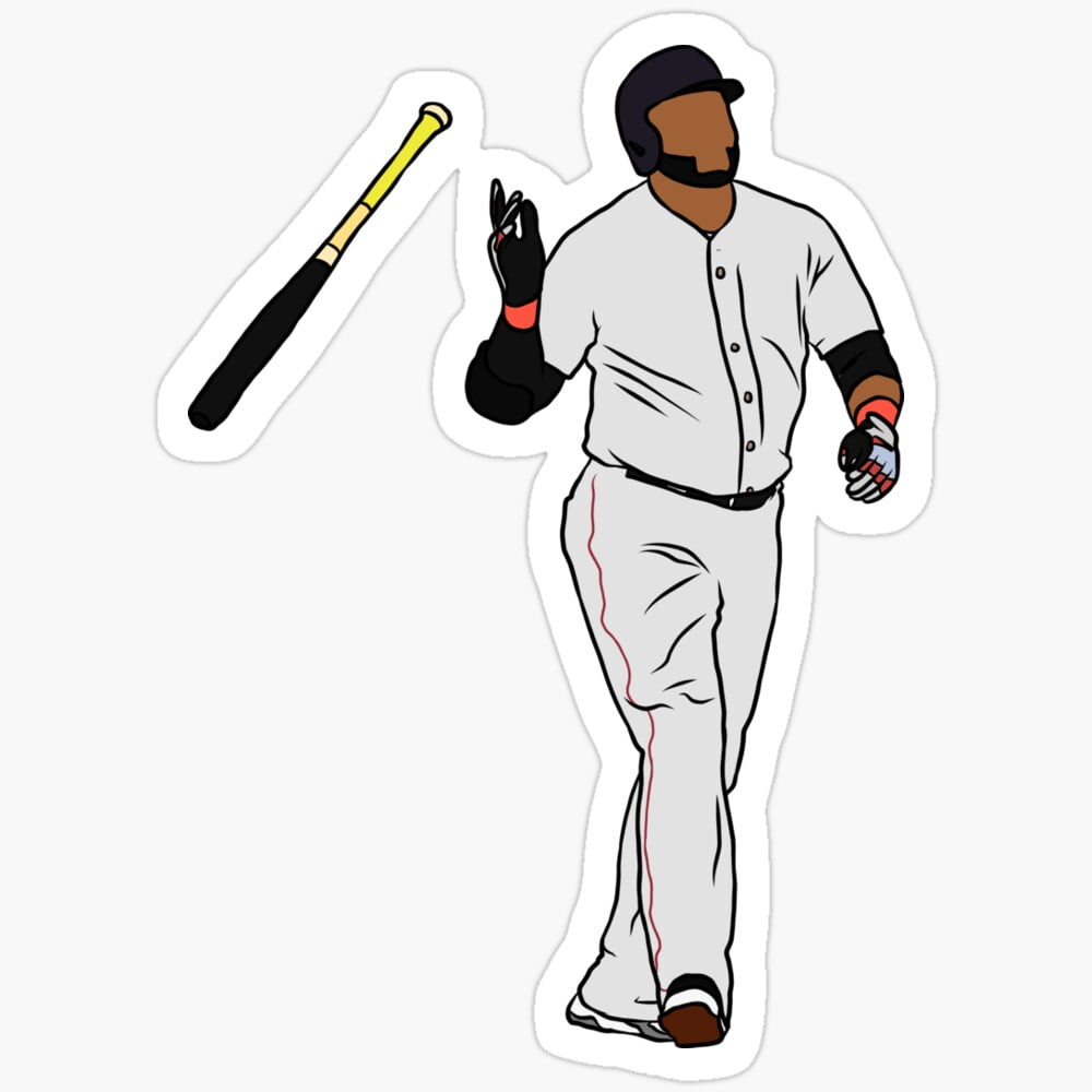 Kira Sticker - Big Papi Bat Flip Sticker - Single, Trio, Or Squad ...