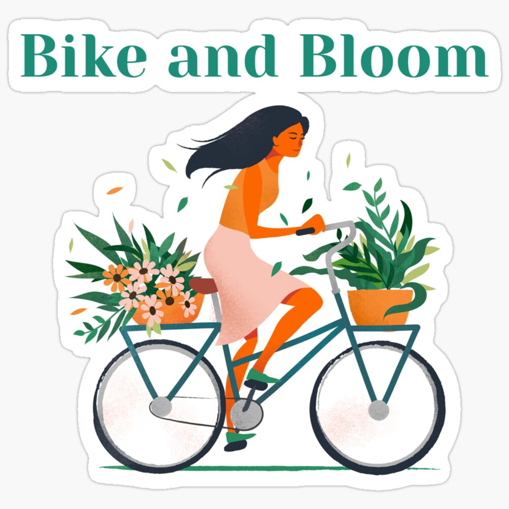 Kira Sticker - Bike And Bloom Gift For You - Phone Stickers, Waterproof ...