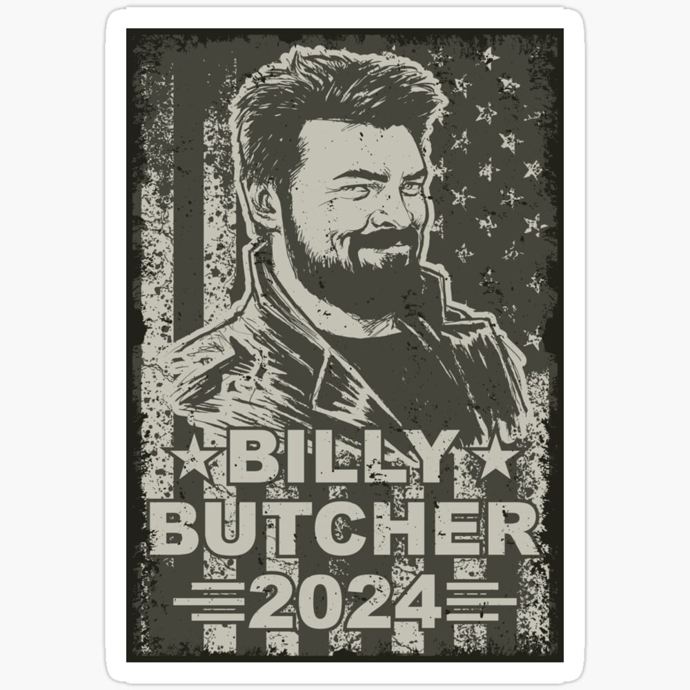 Kira Sticker - Billy Butcher For President - Phone Stickers, Waterproof ...