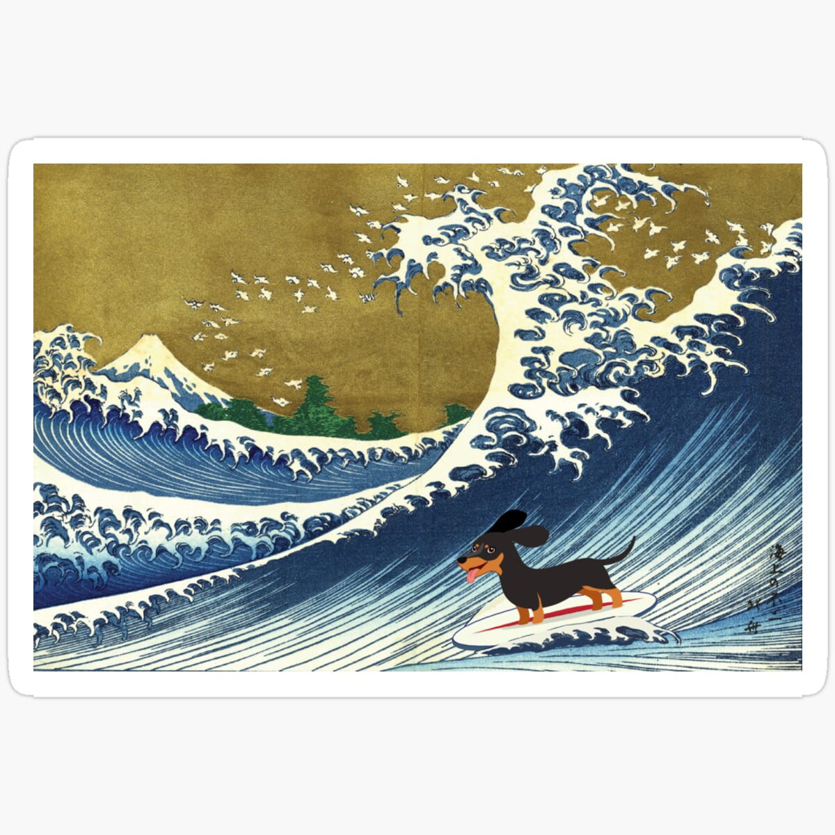 Kira Sticker - Black Dachshund Weiner Dog Sticker, Funny Waterproof ...