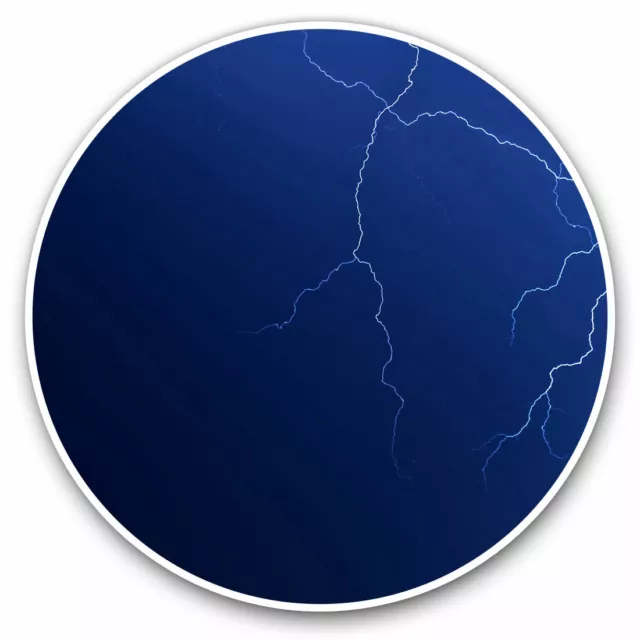 Kira Sticker With Blue Electric Lightning Storm Weather Cool Gift ...