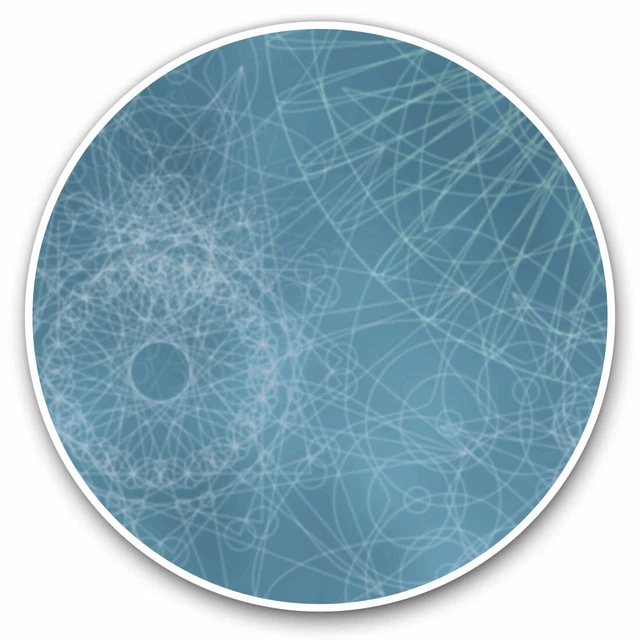 Kira Sticker With Blue Geometric Drawing Circles Cool Gift Decorative ...