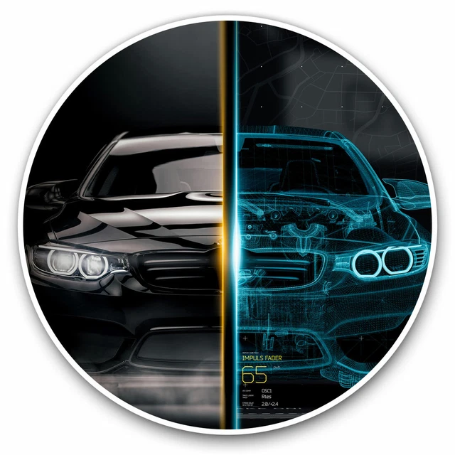 Kira Sticker With Blueprint Car Design Cgi Animation Cool Gift ...