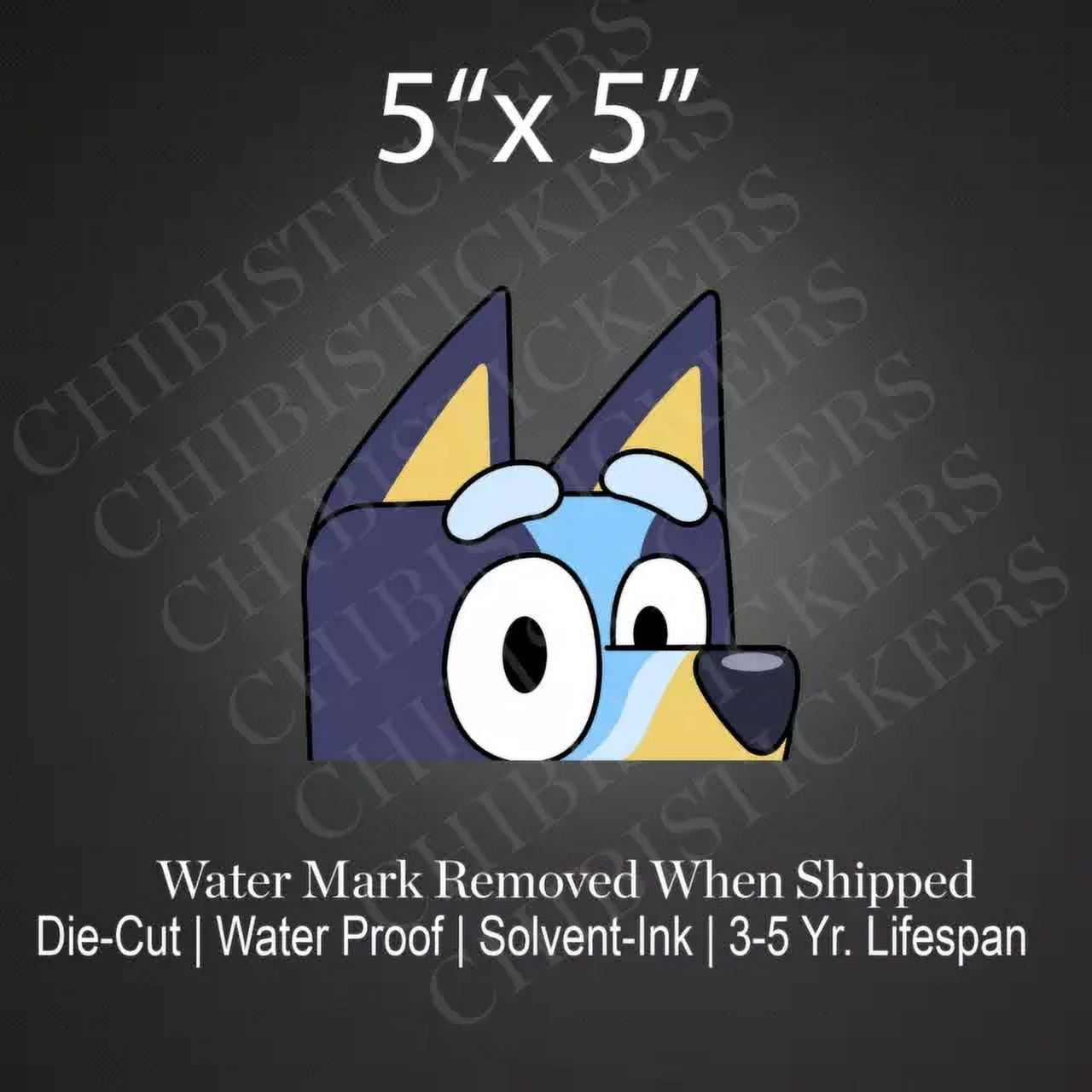 Kira Sticker With Bluey Dog Peeker Cute Dog Cute Kid Peeker Vinyl ...