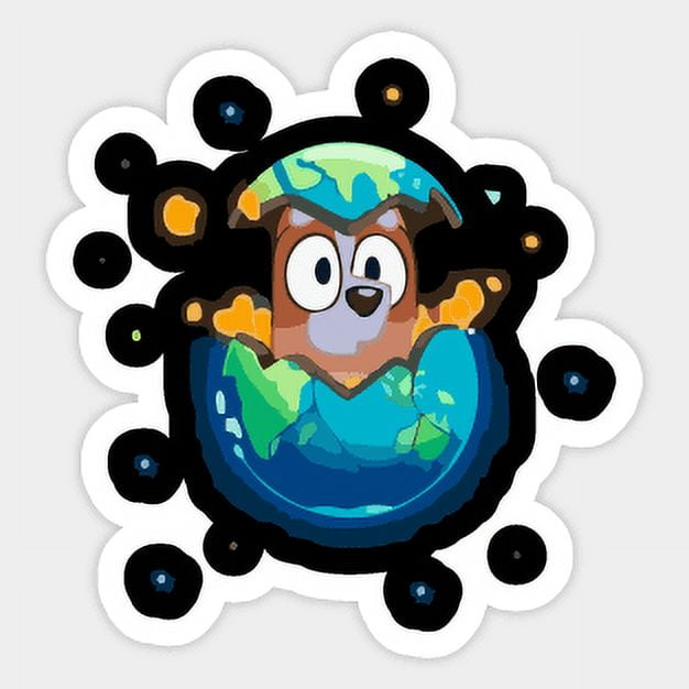 Kira Sticker With Bluey In Era Bluey S For Kids, Bluey S Party Favors ...