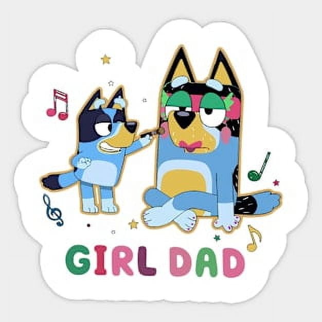 Kira Sticker With Bluey Girl Dad Bluey S For Kids, Bluey S Party Favors ...