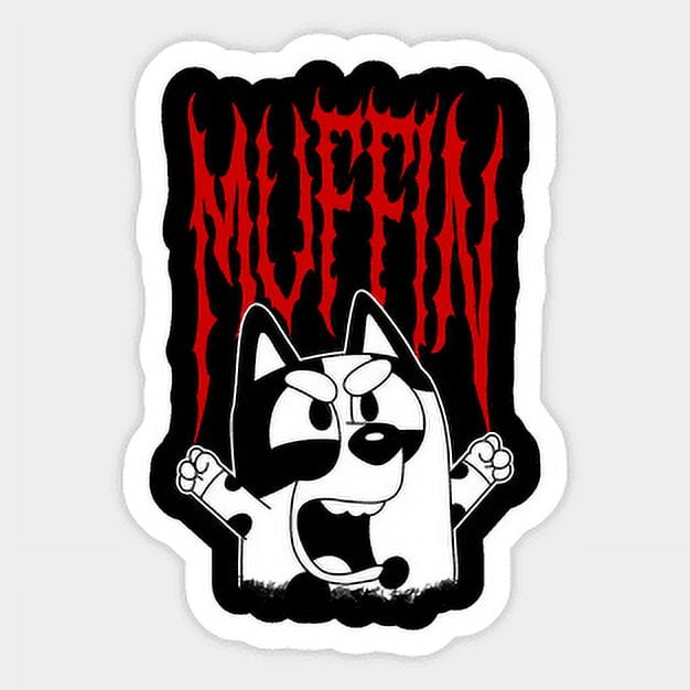 Kira Sticker With Bluey Muffin Metal Bluey S For Kids, Bluey S Party ...