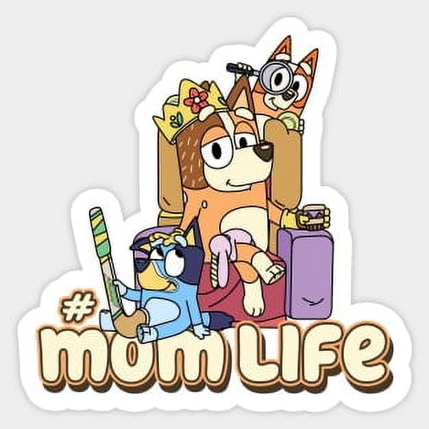 Kira Sticker With Bluey Mum Life Bluey S For Kids, Bluey S Party Favors ...