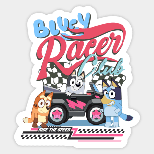 Kira Sticker With Bluey Racer Club Racing Team Bluey S For Kids, Bluey ...