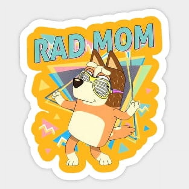 Kira Sticker With Bluey Rad Mom Bluey S For Kids, Bluey S Party Favors ...