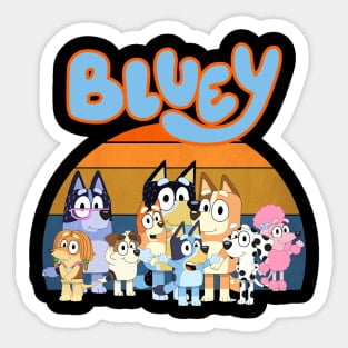 Kira Sticker With Bluey Retro Bluey S For Kids, Bluey S Party Favors ...
