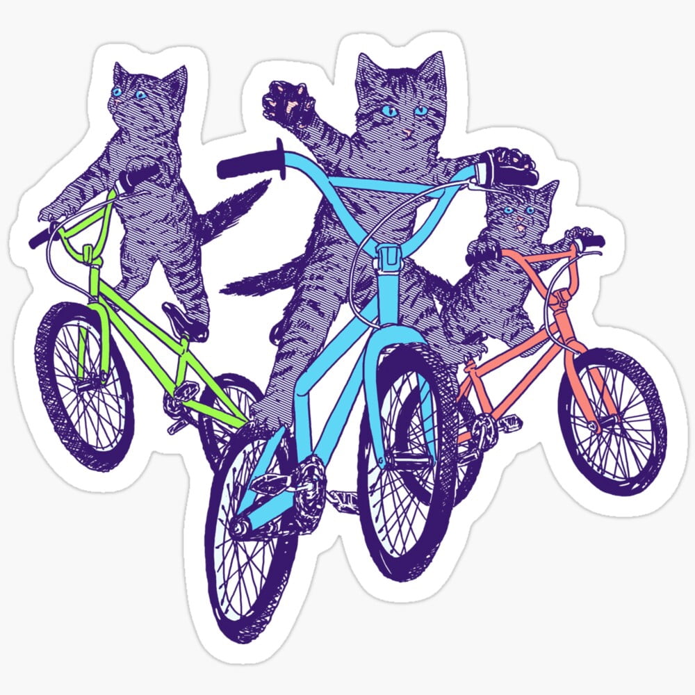 Kira Sticker - Bmx Kittens Perfect Gift for everyone ) - Walmart.com