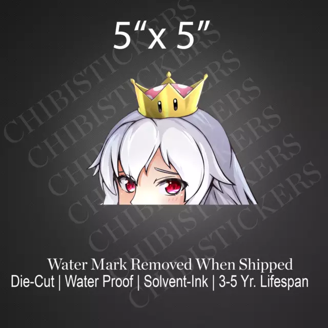 Kira Sticker With Booette Princess Super Mario Anime Vinyl Waterproof ...