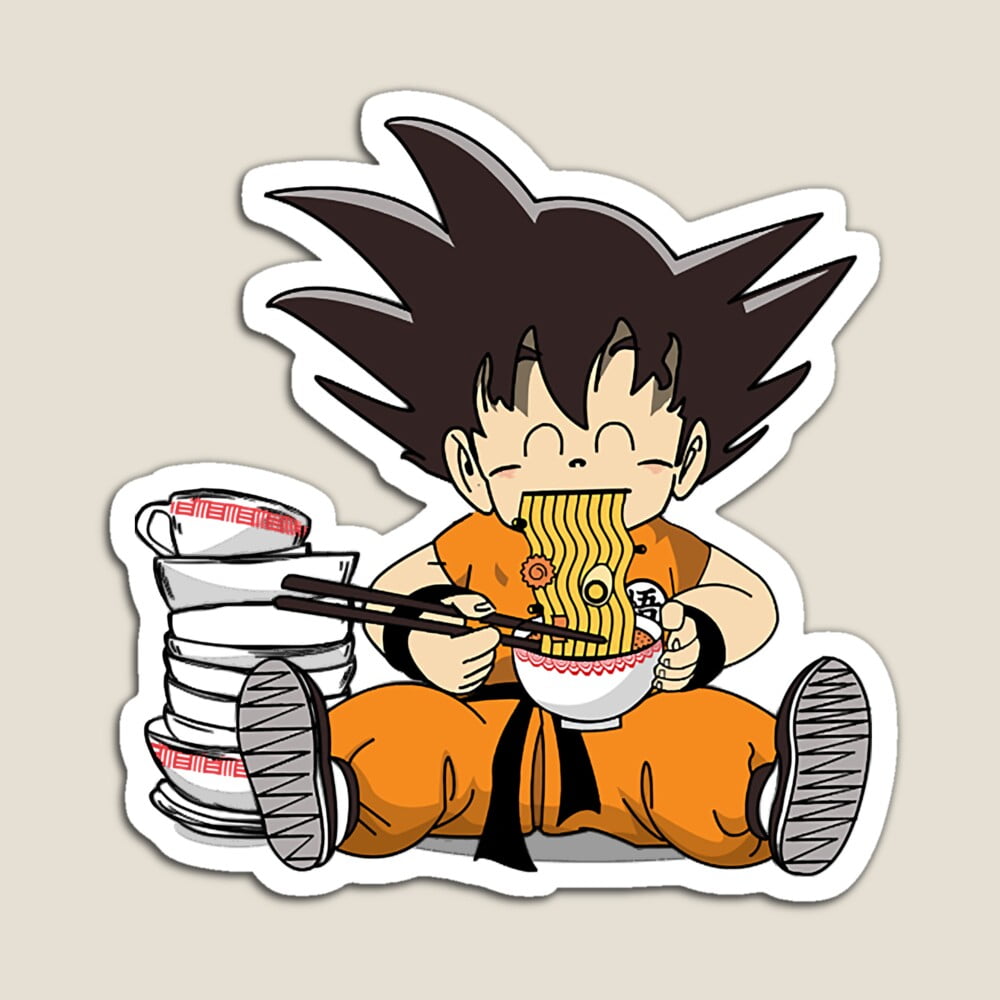 Kira Sticker With Breakfast Super Anime Saiyan Yummy Dragon Ball ...