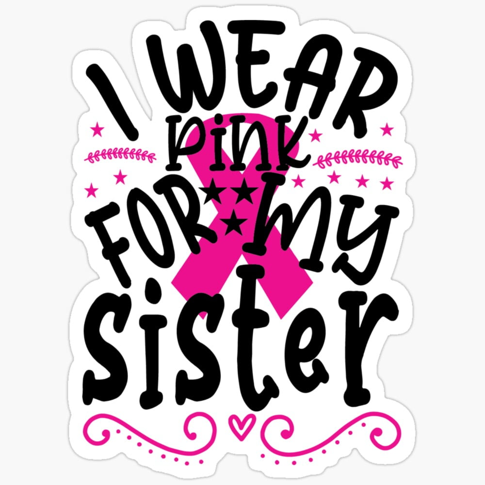 Kira Sticker - Breast Cancer Awareness Pink Ribbon Support Fight ...