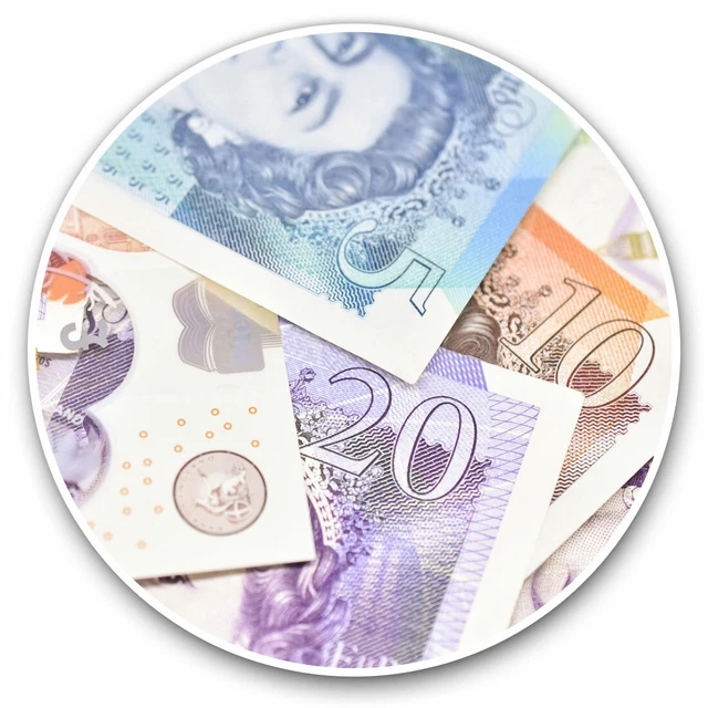 Kira Sticker With British Cash Money Currency Notes Cool Gift ...