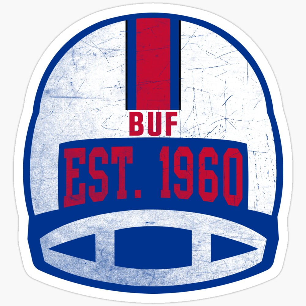 Kira Sticker - Buffalo Retro Throwback Football Helmet - Phone Stickers ...