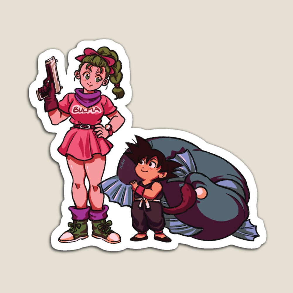 Kira Sticker With Bulma And Goku "Thanks For Coming Into My Life ...