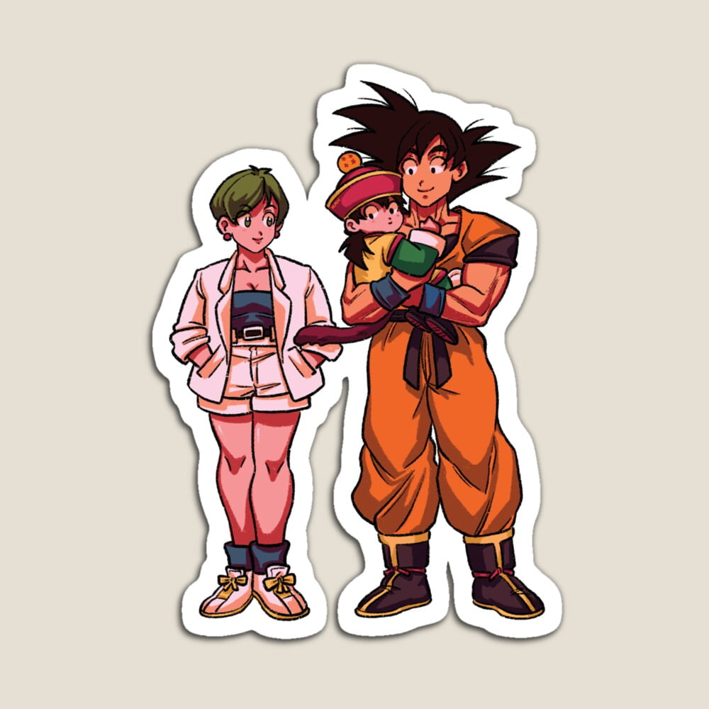 Kira Sticker With Bulma And Papa G0Ku "Thanks For Coming Into My Life ...