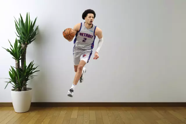 Kira Sticker With Cade Cunningham Vinyl Wall Detroit Detroit Basketball ...