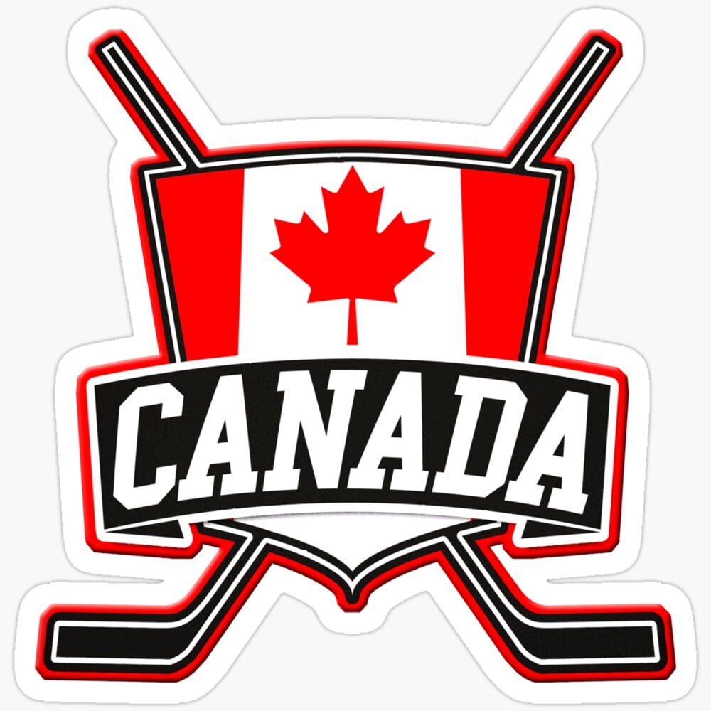 Kira Sticker - Canada Hockey Logo Flag Perfect Sticker Gift For ...