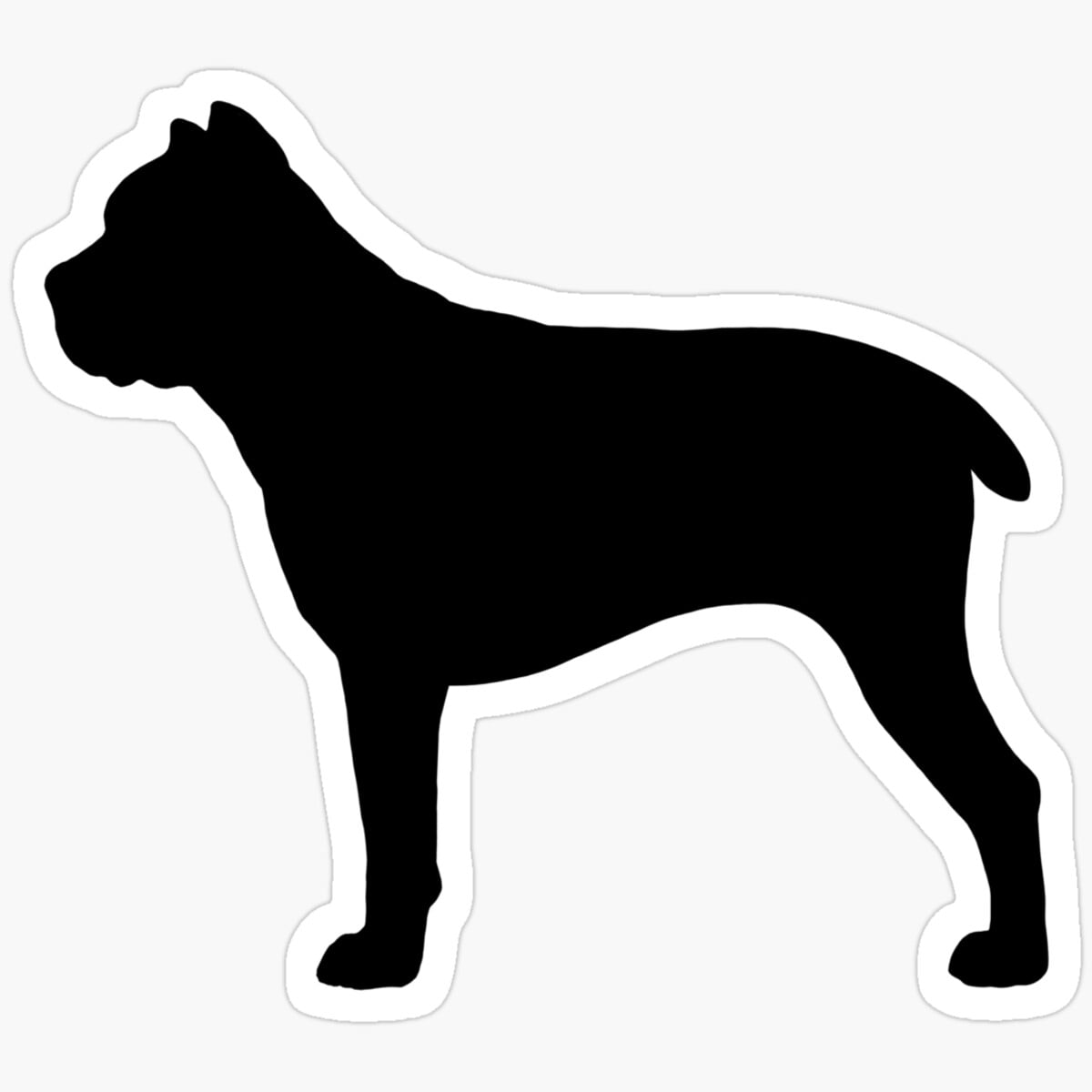 Kira Sticker - Cane Corso Silhouette(S) Sticker, Funny Waterproof Decal ...