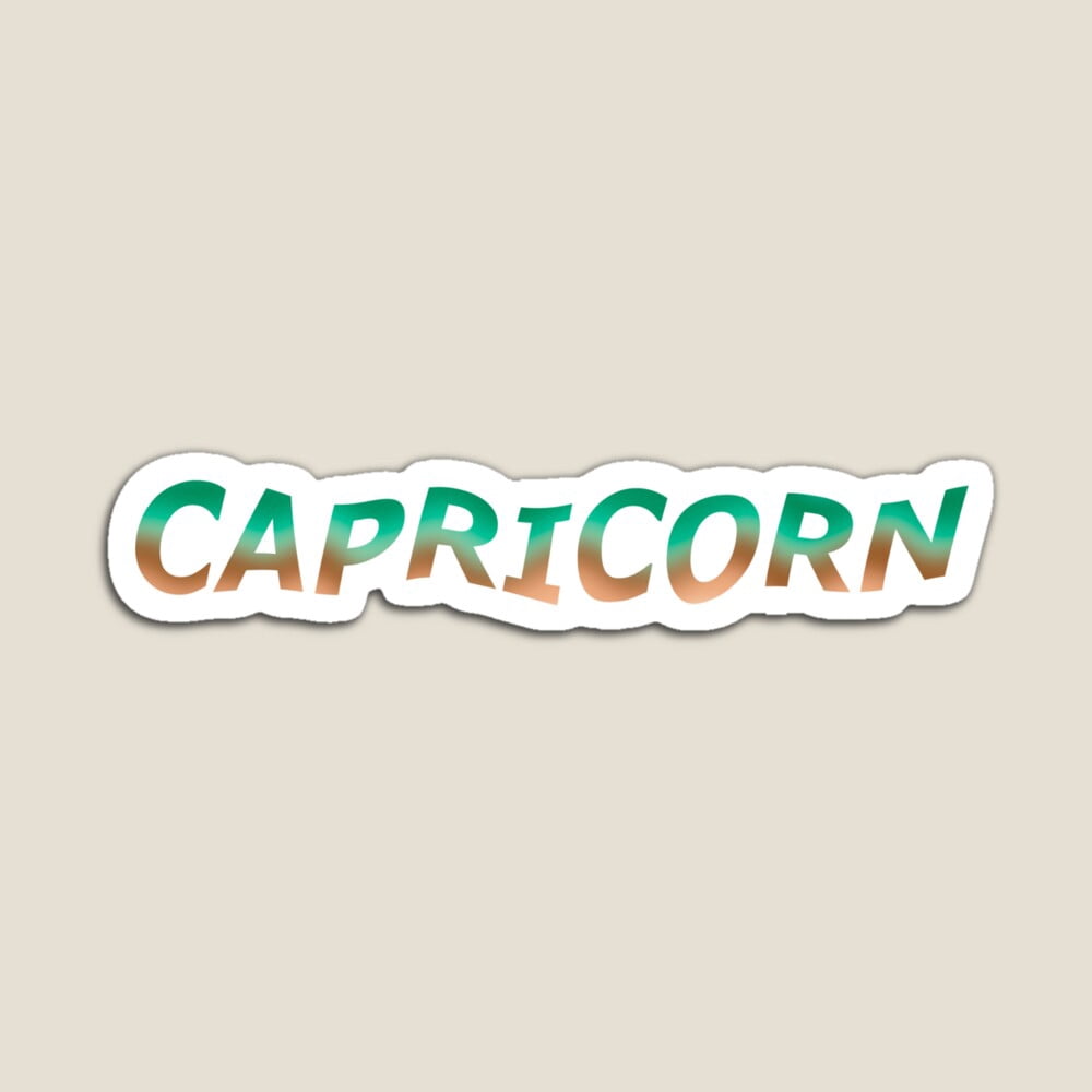 Kira Sticker With Capricorn Zodiac Sign Colorful Gradient Sticker ...
