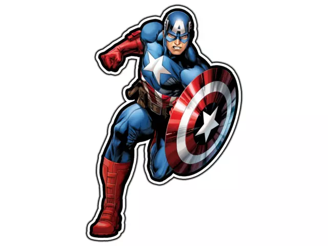 Kira Sticker With Captain America Avengers Comic Style Decorative ...
