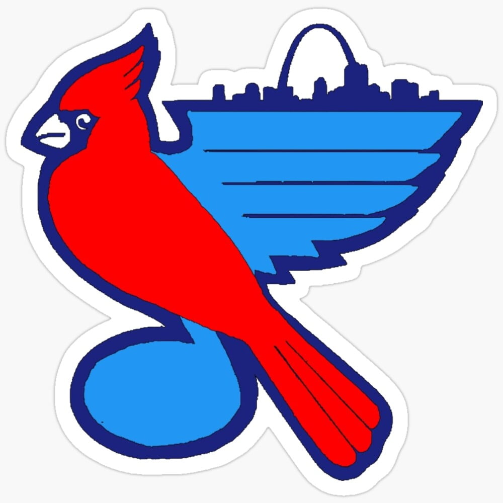 Kira Sticker - Cardinals/Blues Logo - Phone Stickers, Waterproof Decals ...
