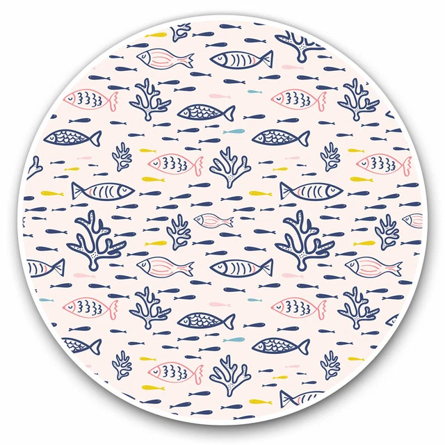 Kira Sticker With Cartoon Coral Reef Fish Ocean Sea Cool Gift ...