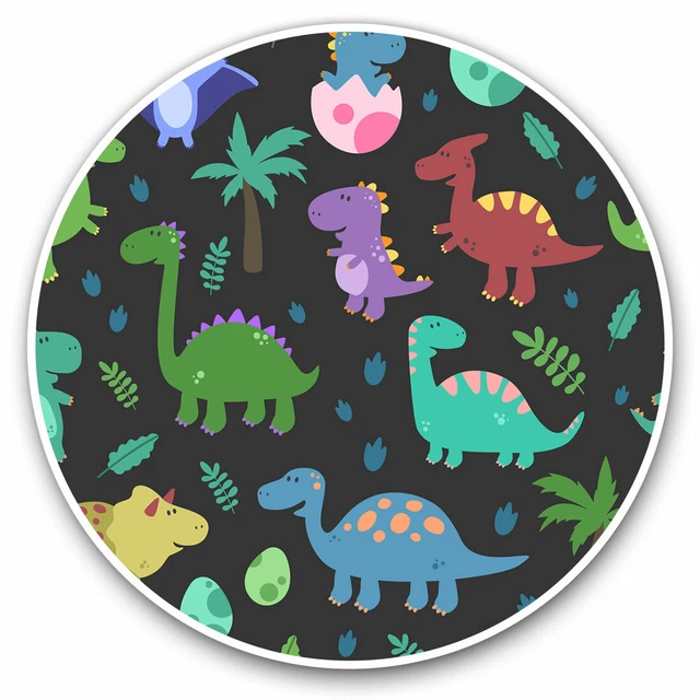 Kira Sticker With Cartoon Dinosaurs Dino Kids T-Rex Cool Gift ...
