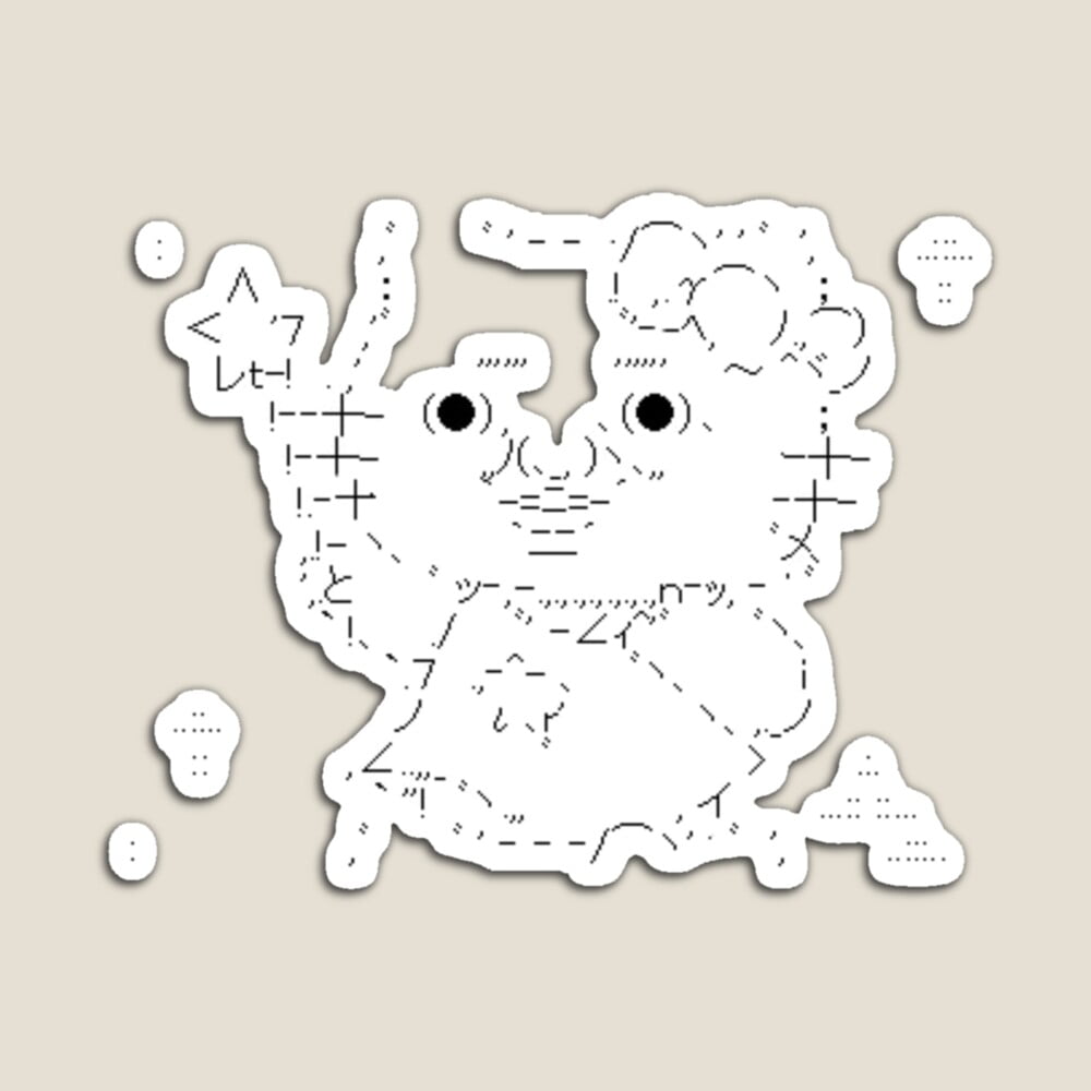 Kira Sticker With Cat Kitty Daddy Cool Japanese Famous 2Ch Bbs Ascii ...