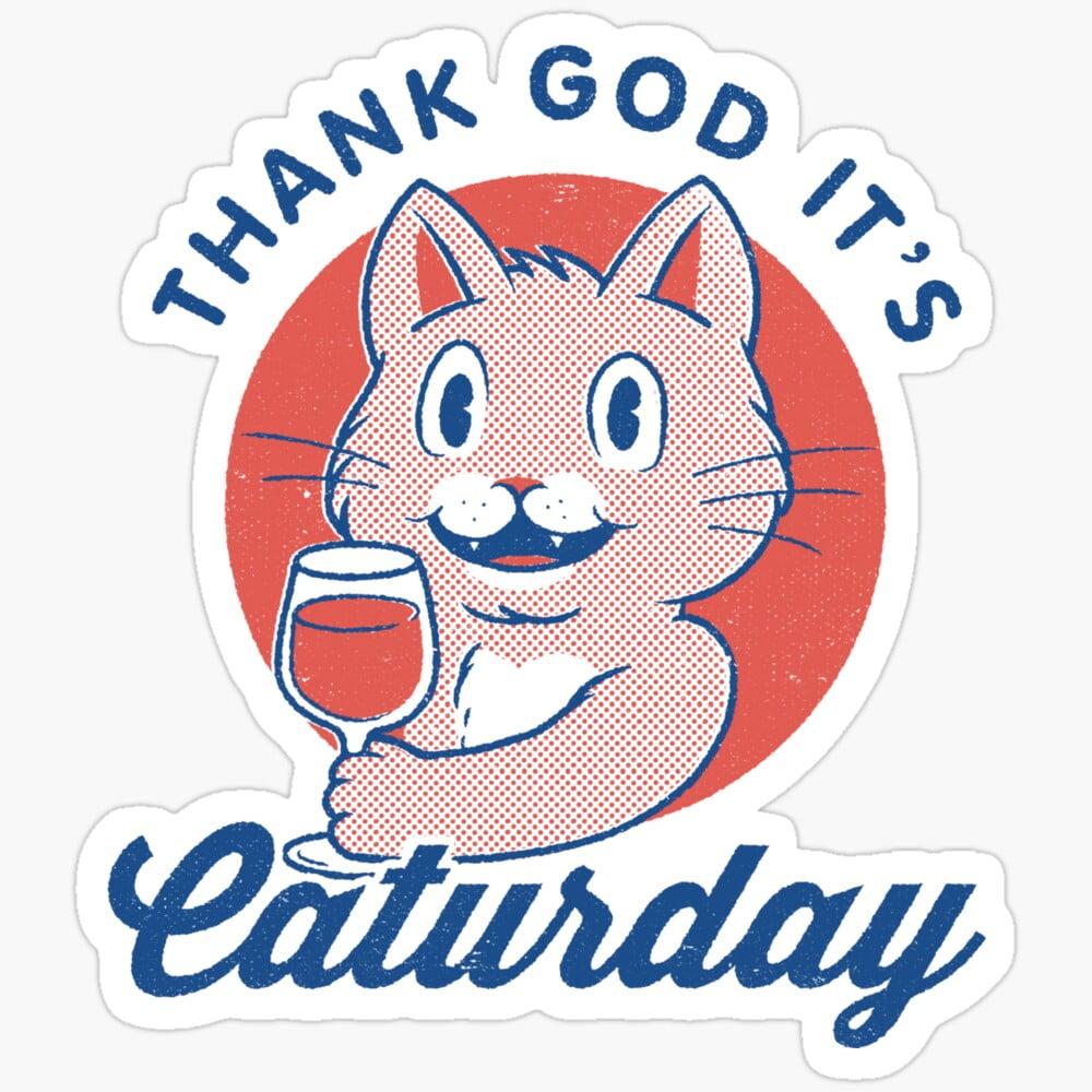 Kira Sticker - Caturday Perfect Sticker Gift For Everyone ) - Walmart.com