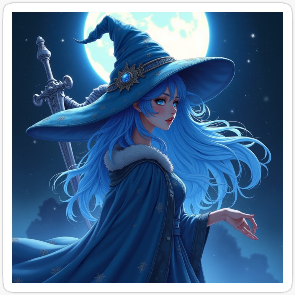 Kira Sticker - Celestial Sorceress And Guardian Knight Fantasy Poster ...