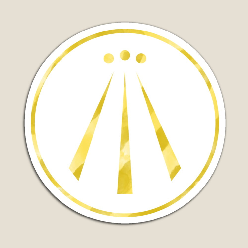Kira Sticker With Celtic Awen The Three Rays Of Light 3 Sticker ...