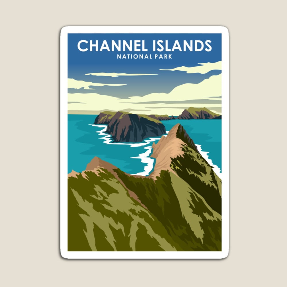 Kira Sticker With Channel Islands National Park Vintage Minimal Retro ...