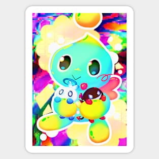 Kira Sticker With Chao! Sticker & Chao, Chao Garden, Colorful, Cute ...
