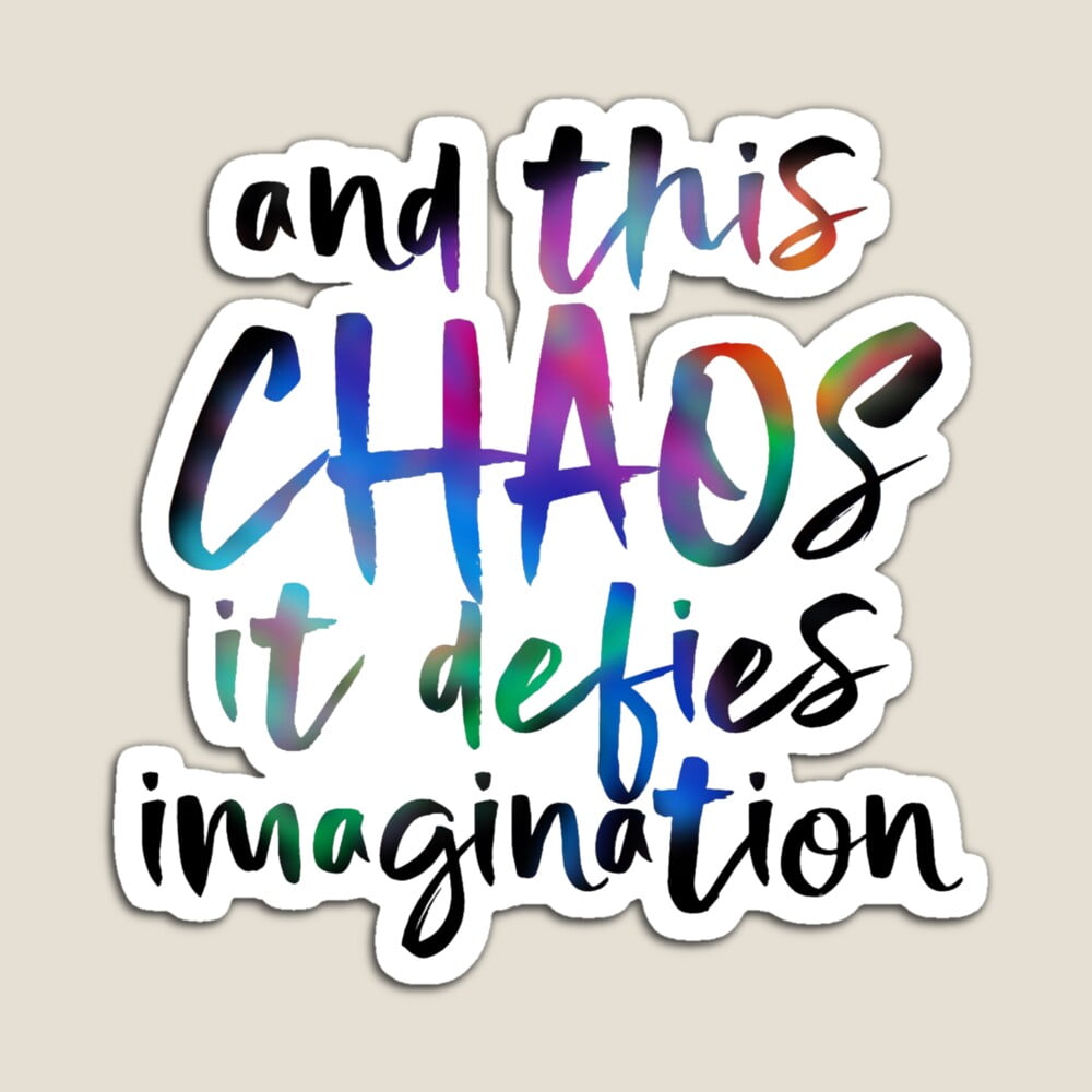 Kira Sticker With And This Chaos, It Defies Imagination Sticker ...
