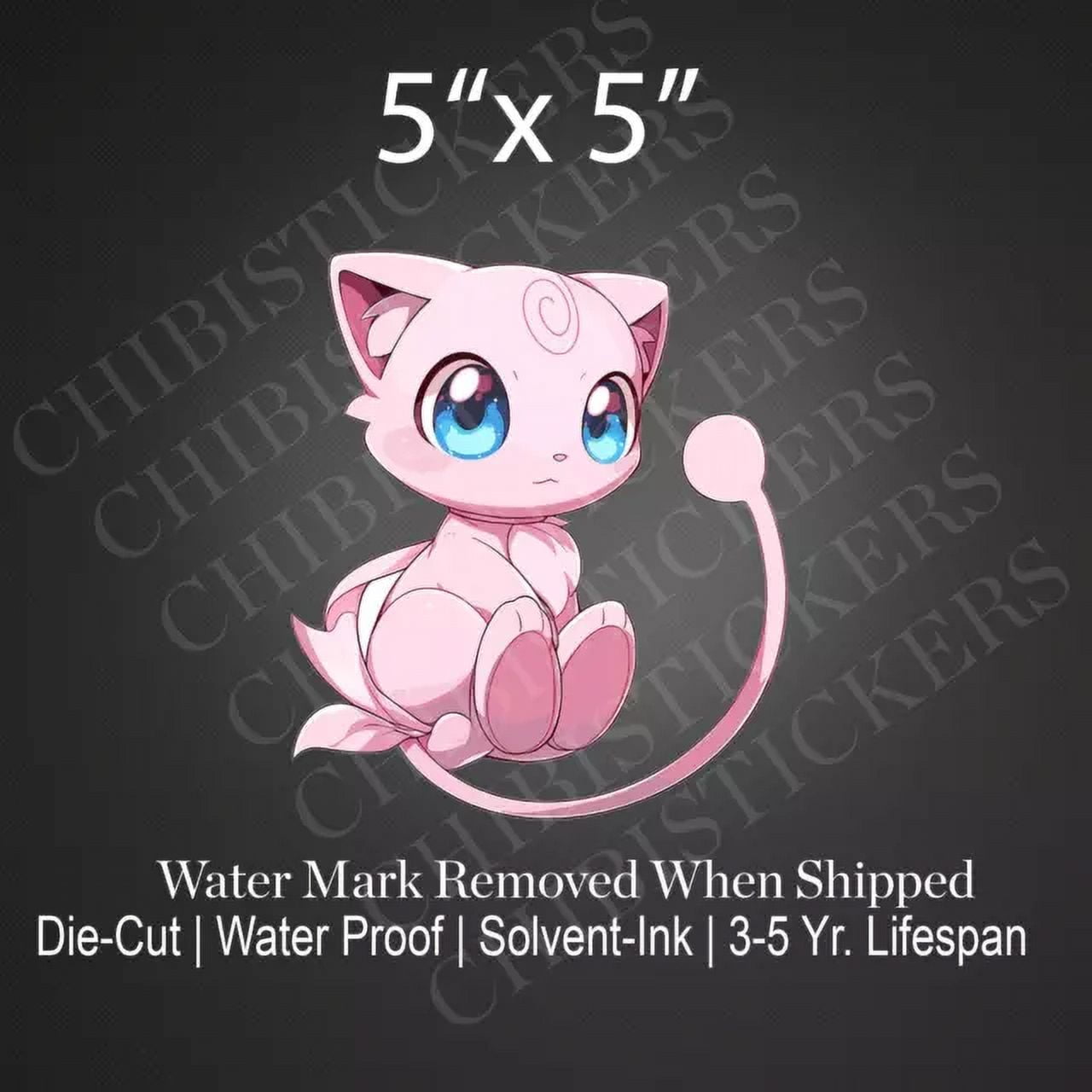 Kira Sticker With Chibi Legendary Pokemon Mew Metwo Umbreon Decorative ...