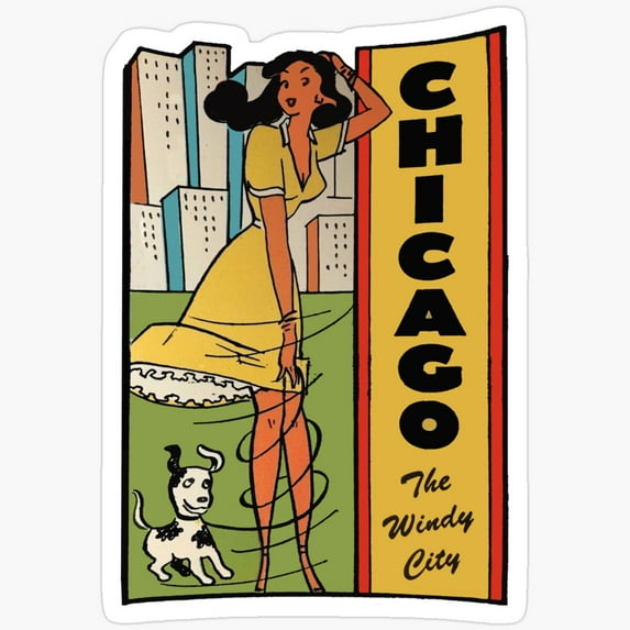 Kira Sticker - Chicago Illinois Vintage Travel Decal Sticker, Funny ...