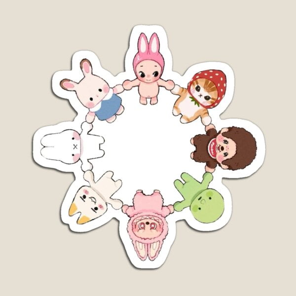 Kira Sticker With Childhood Companions & Lab0Boo, Smiski, Mufusan, Sony ...
