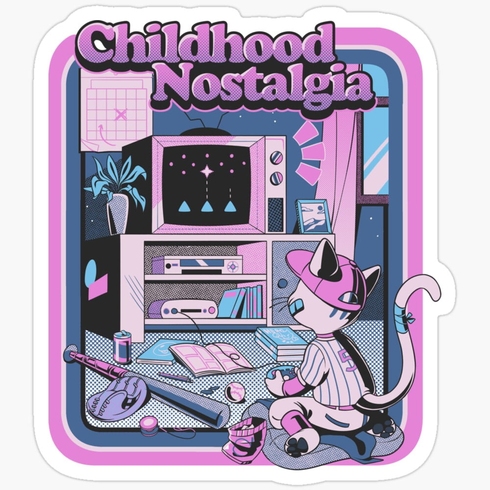 Kira Sticker - Childhood Nostalgia Blue Sticker - Walmart.com